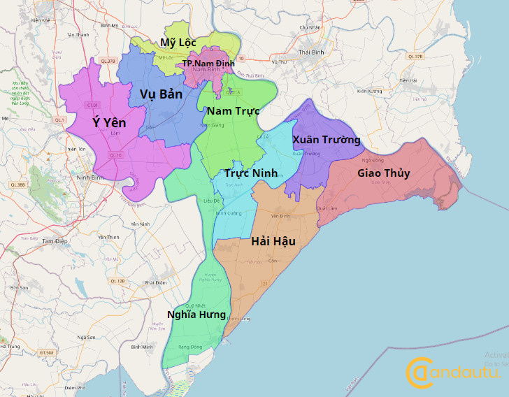 Bản đồ Tỉnh Nam Định