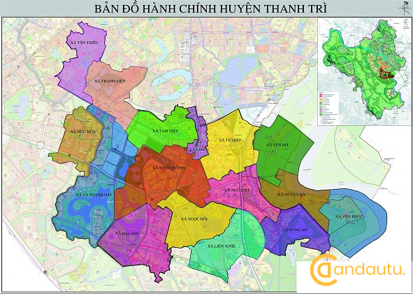 Bản đồ Huyện Thanh Trì, Hà Nội
